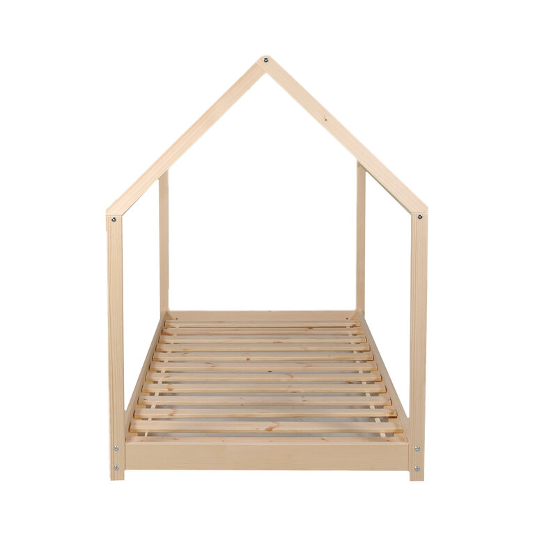 Lit cabane et sommier 90x190 Weber Industries Panda - Naturel - Lits ...