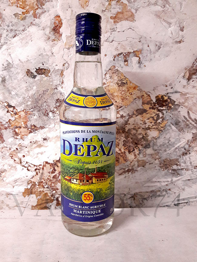 RHUM DEPAZ BLANC PLANTATIONS DE LA MONTAGNE PELEE AOC MARTINIQUE 70cl ...