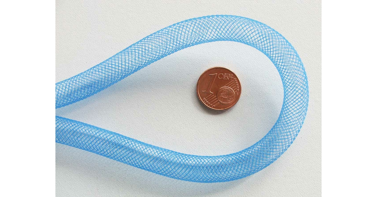 Fil Résille tubulaire BLEU 8mm par 5 mètres - Fil / Ruban Résille/Fil ...