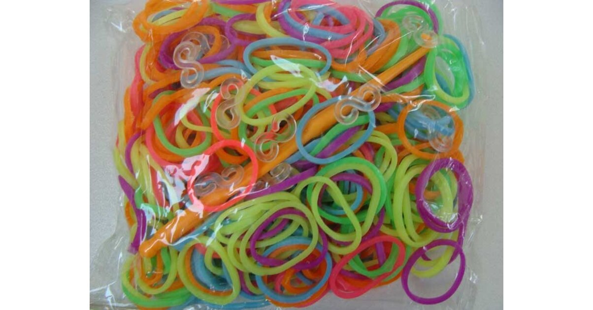 Sachets élastiques MIX2 couleurs ECONOMIQUE unies par 300 pcs ...