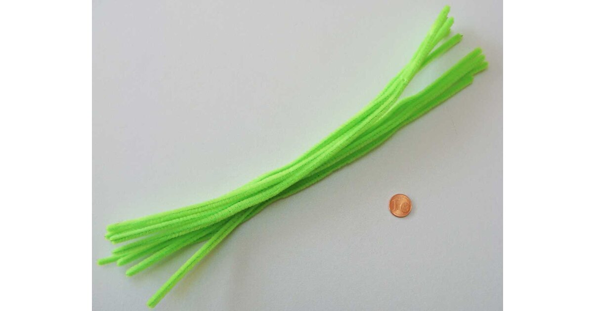 Chenilles Cure-pipe 30cm VERT CLAIR par 10 pièces - Chenilles / Cure ...