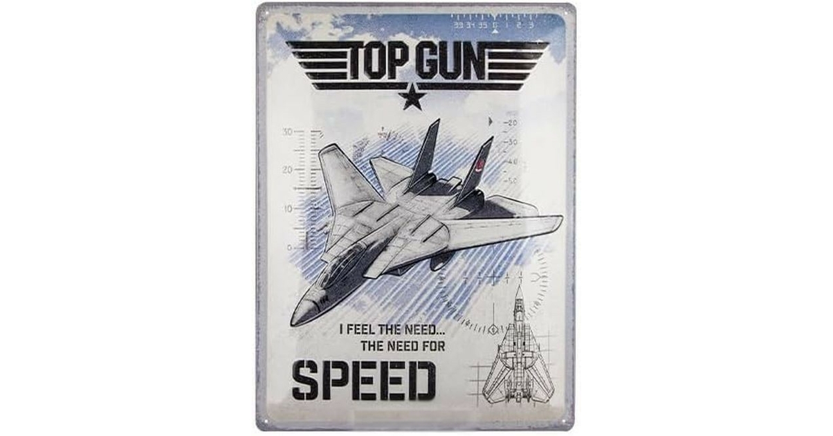 Plaque métal Top Gun Need for Speed - Cinéma/Top gun - fan-corner
