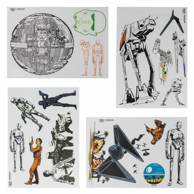 Lot de 17 stickers officiels Star wars Rogue one-Cinéma-Fancorner