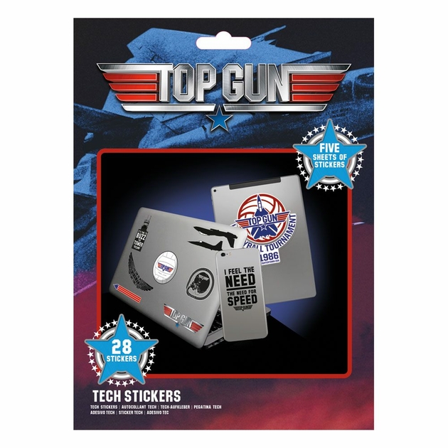 Lot de 28 stickers Top Gun - Accessoires Geek- fan-corner