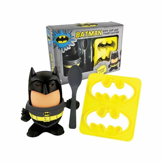 Kit coquetier et decoupe toasts -Batman - fan-corner
