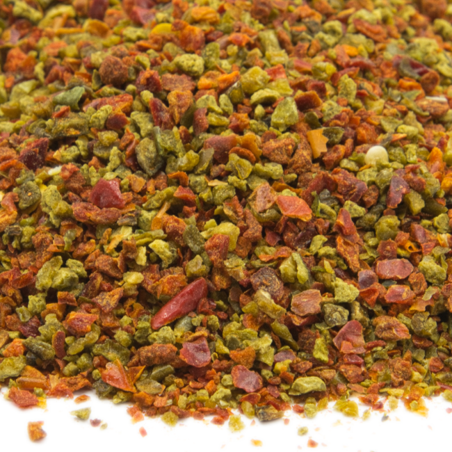 Poivrons rouges et verts en flocons - Condiments/Fruits séchés ...