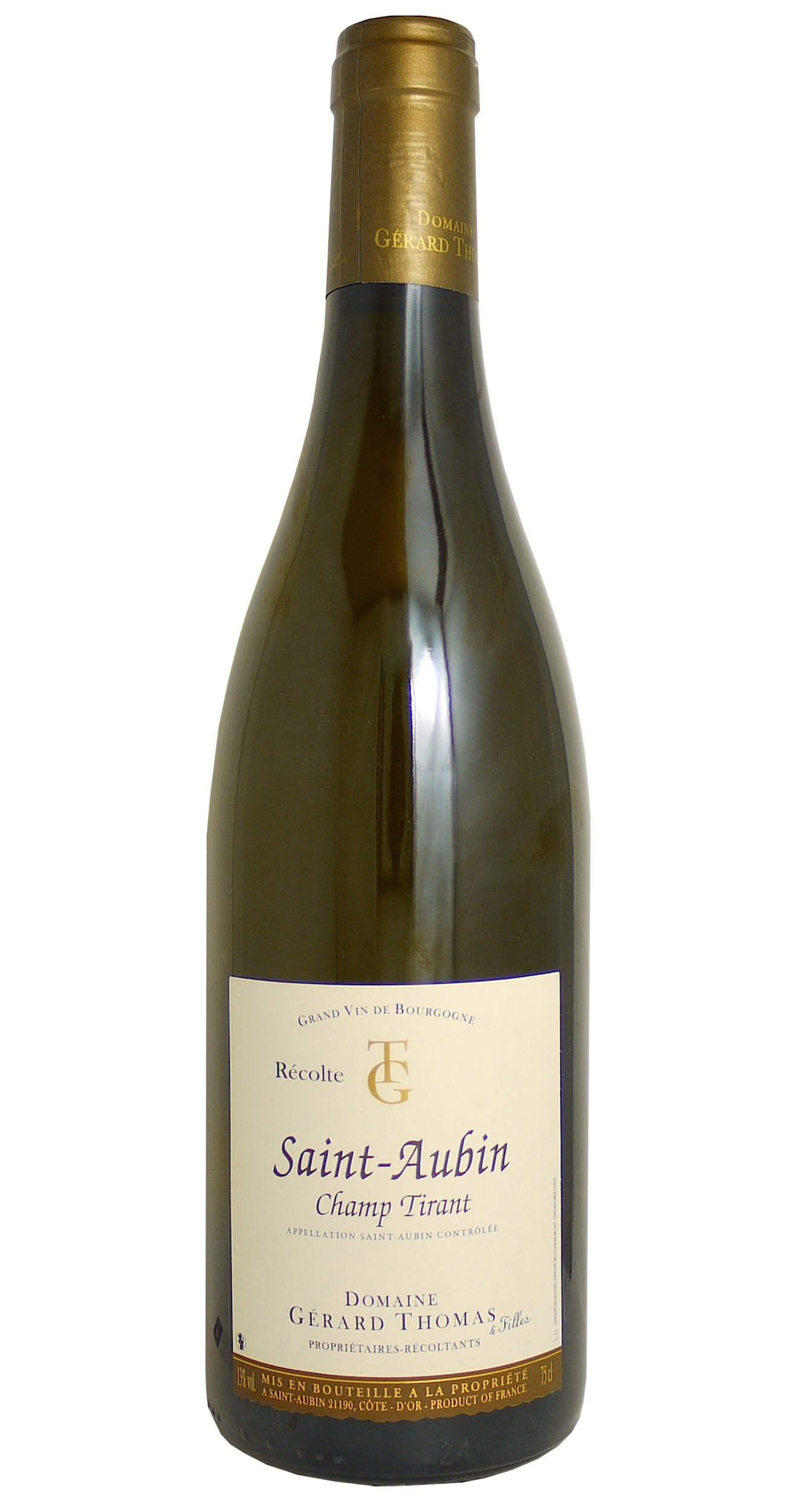 Saint-Aubin Champs Tirant - Blanc - 2022- Domaine Gérard Thomas