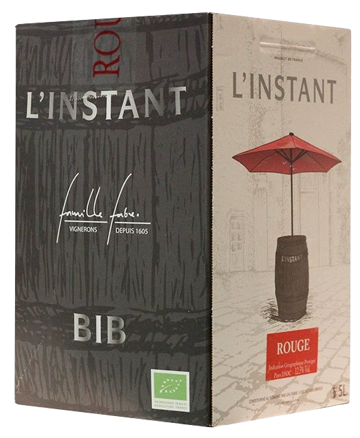 L'instant Bio - Rouge - 5L - BiB - Famille Fabre