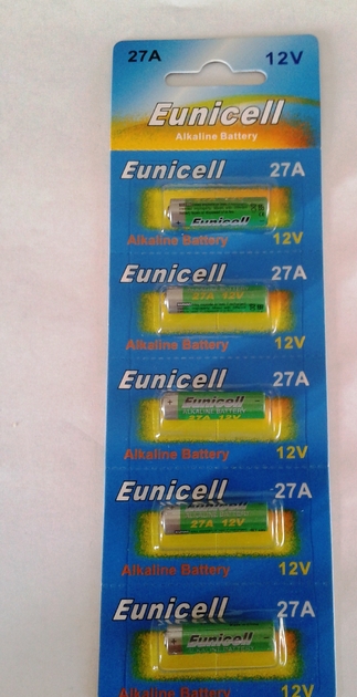 EUNICELL 5 piles Alcaline 12V A27 27A Mn27 Gp27a L828 El812 - Piles ...