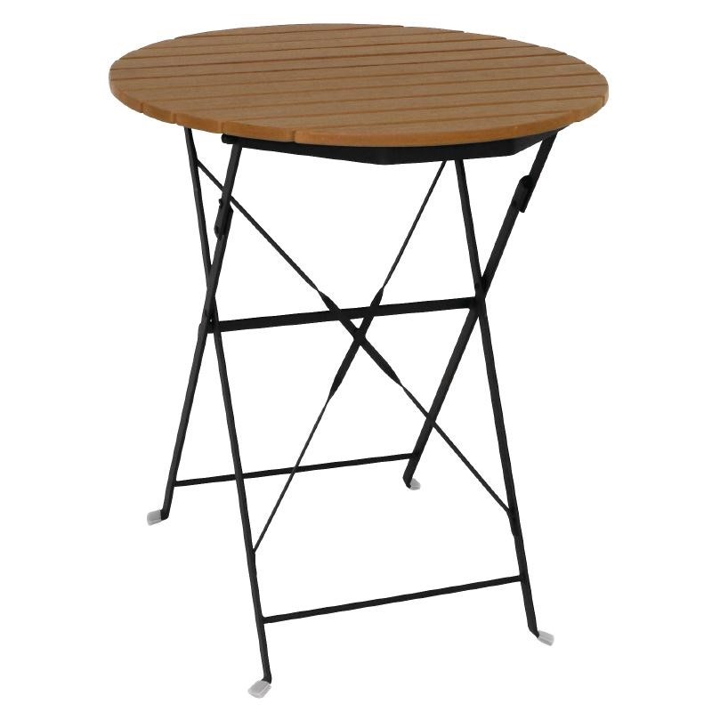 Table bistro ronde en imitation bois 600mm - Mobilier intérieur et ...