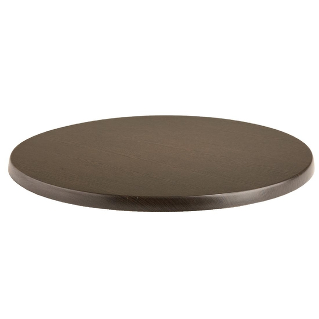 Plateau de table rond Werzalit wengé 700mm - Plateaux et pieds de ...