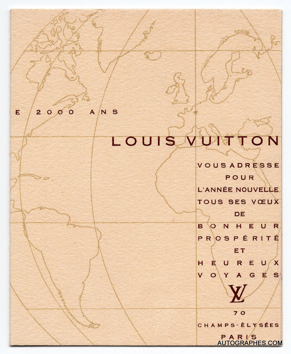 Nos autographes de Gaston Louis VUITTON en vente