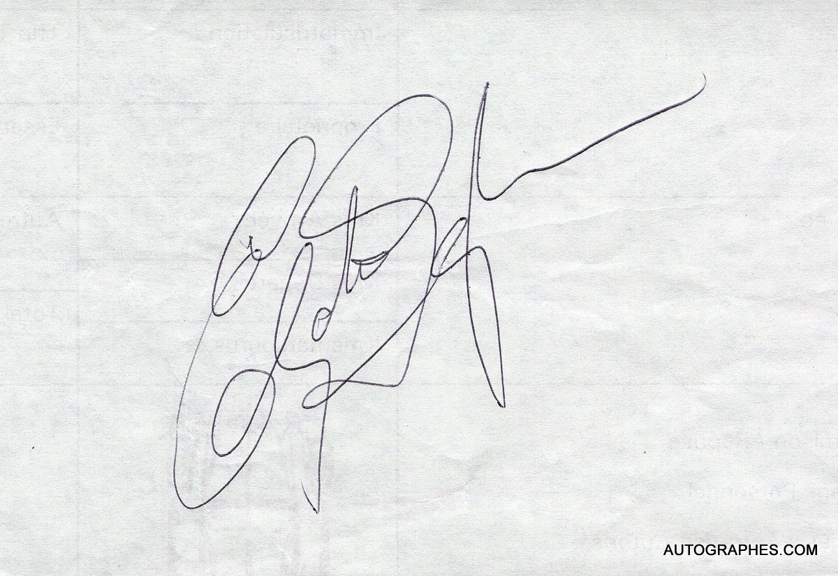 Elizabeth TAYLOR - Signature autographe (10 juin 1988)