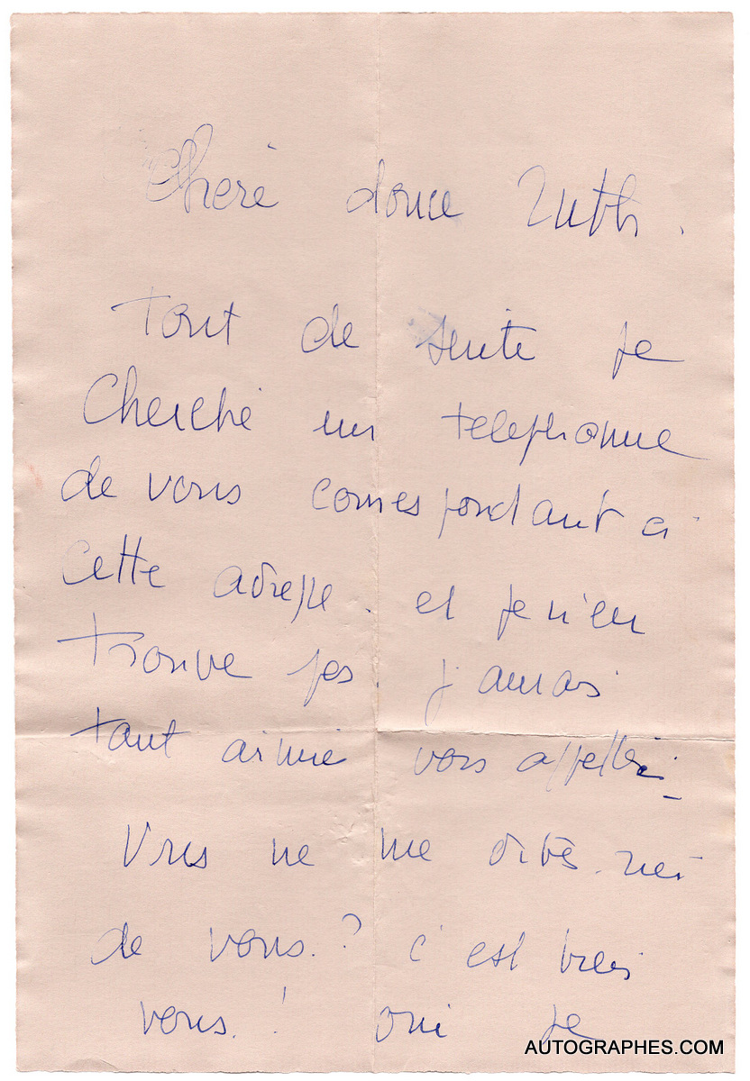 Nos autographes - Vente de Lettres & Manuscrits - Autographes.com