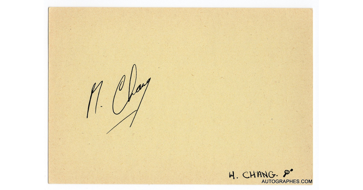 Michael CHANG - Signature autographe - Autographes.com