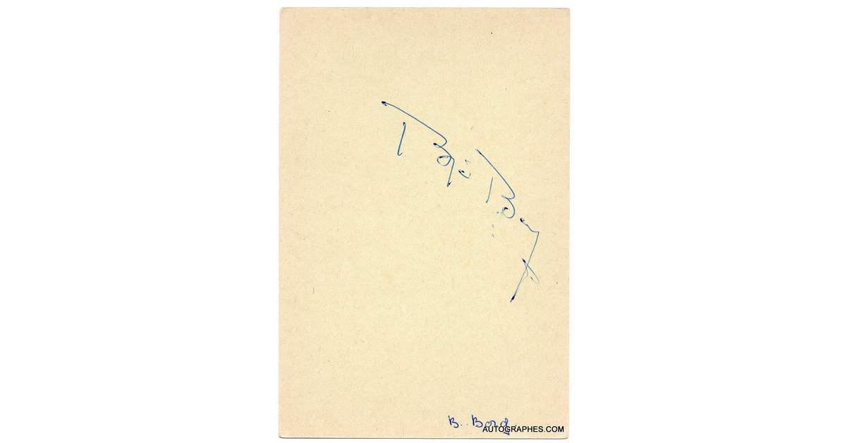Björn BORG - Signature autographe (années 90) - Autographes.com