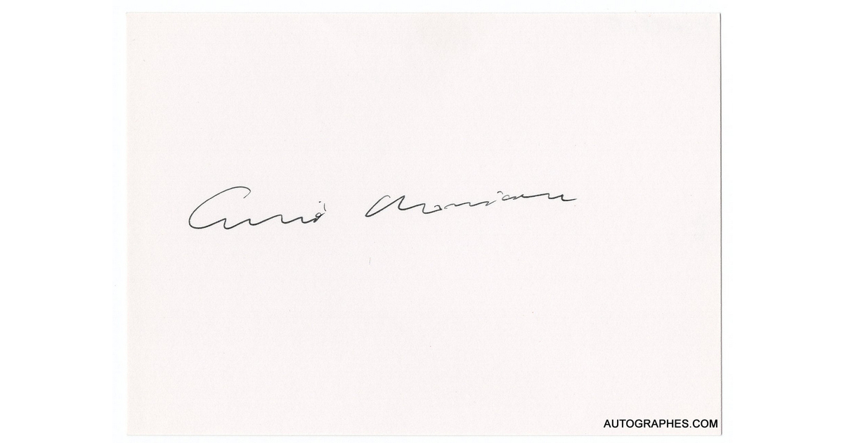 Ennio MORRICONE - Signature autographe - Autographes.com