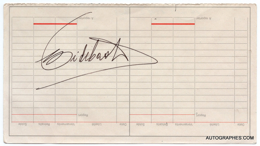 Fidel CASTRO - Signature autographe (Paris 13 mars 1995) - Autographes.com