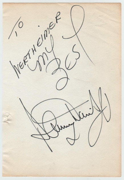 Sammy DAVIS JR - Dédicace autographe signée (Rat Pack) - TOUS NOS ...