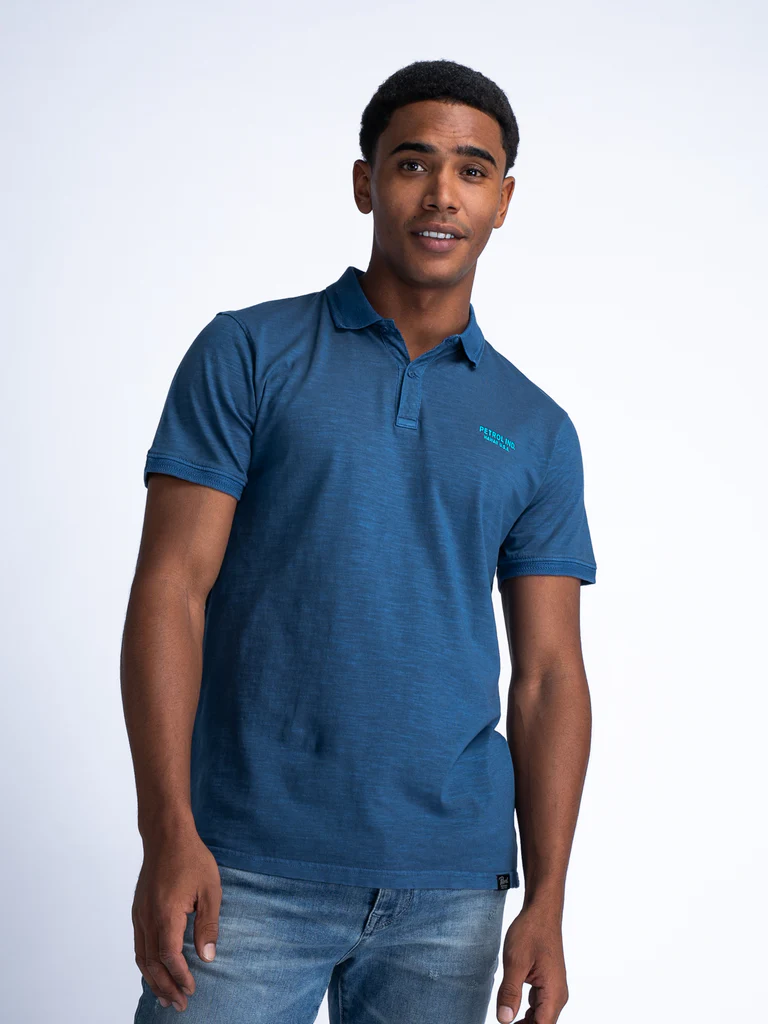 Polo Carve - Bleu pétrole - PETROL INDUSTRIES - Prix doux vêtements ...