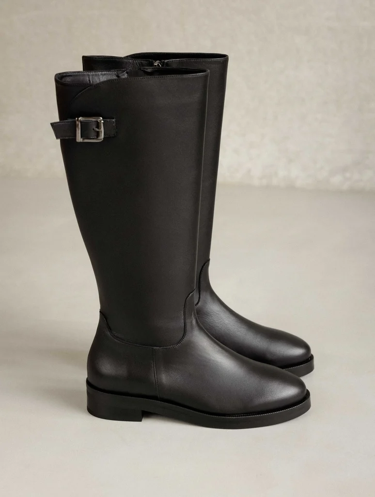 Bottes Jade en cuir d'agneau - Noir passion - BOBBIES FEMME - Prix doux ...