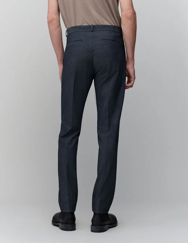 Pantalon chino - Marine - IKKS MEN - Prix doux vêtements Homme ...