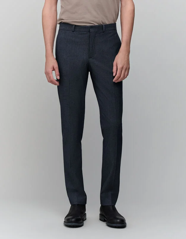 Pantalon chino - Marine - IKKS MEN - Prix doux vêtements Homme ...