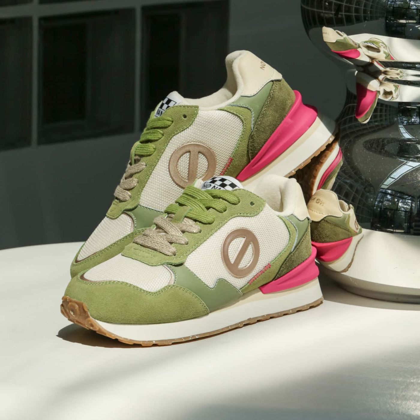 Baskets running Tova - Vert sauge - NO NAME - Chaussures Femme/Baskets ...