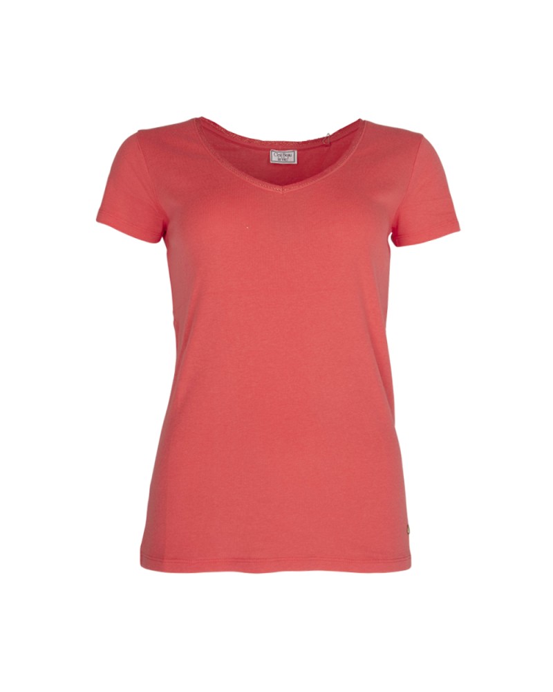 T-shirt lurex Eve - Rouge grenat - C'EST BEAU LA VIE - Vêtement FEMME ...