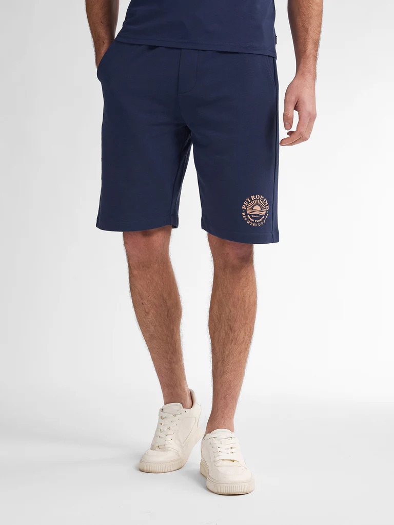 Short de jogging Porthole - Petrol Blue - PETROL INDUSTRIES HOMME - Lora