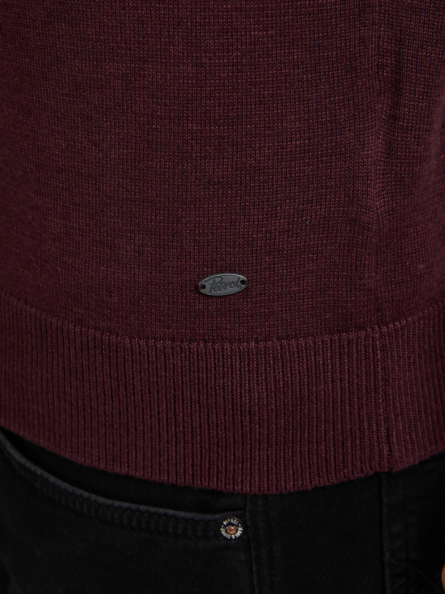 Pull en maille fine col V - Sirop - PETROL INDUSTRIES HOMME