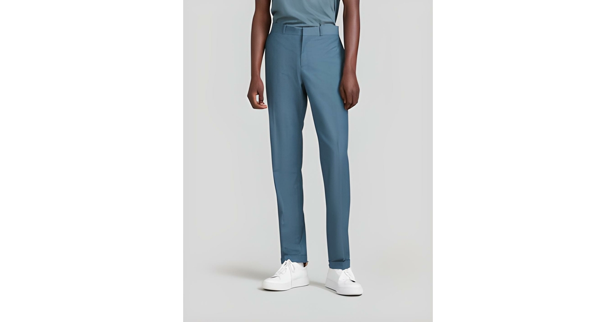 Pantalon de costume - Vert bleuté - IKKS MEN - Prix doux vêtements ...