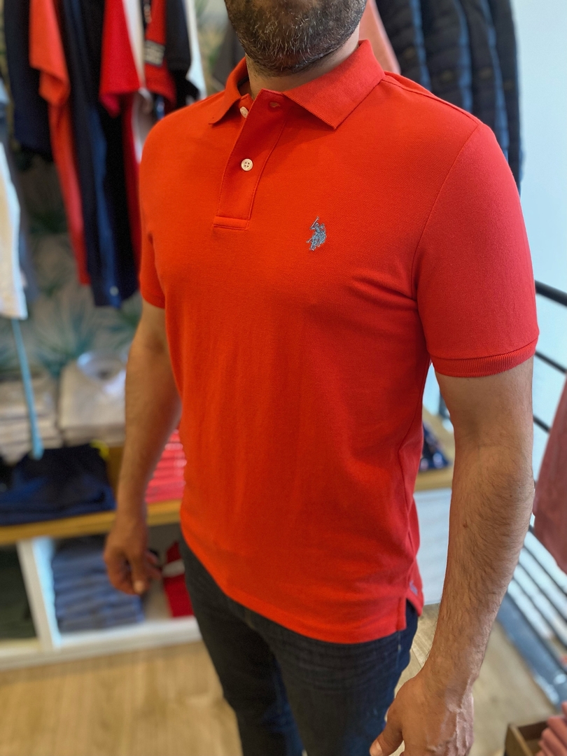 Polo manches courtes - Rouge - US POLO - Prix doux vêtements Homme -50% ...