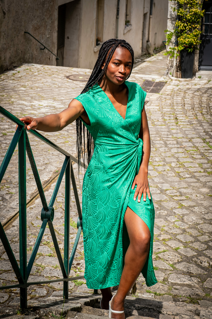 Robe Citizen - Verte - SUNCOO - Prix doux Vêtements Femme -50%/Robes - Lora