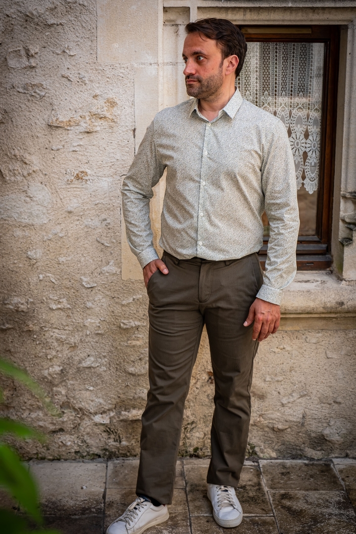 Chino - Kaki - IKKS MEN - Prix doux vêtements Homme -50%/Pantalons ...