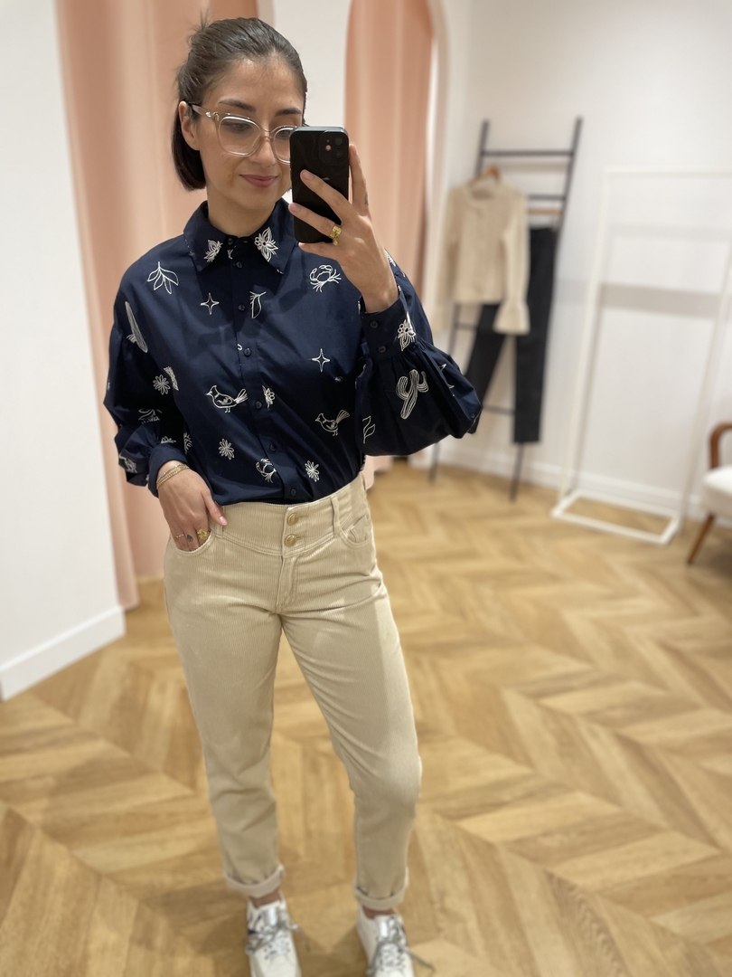 Pantalon en velours Eddy - Beige - C'EST BEAU LA VIE - Prix doux ...