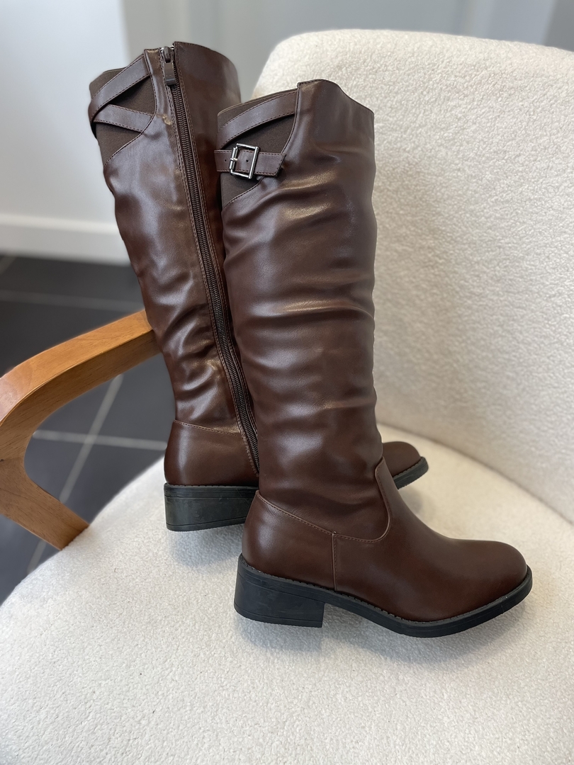 Bottes - Marron - LORA - Prix doux Chaussures Femme -50%/Bottes ...