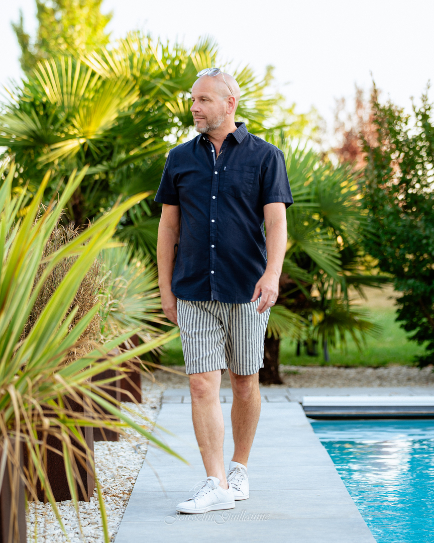 Short chino Dockview - Seashell - PETROL INDUSTRIES HOMME - Lora