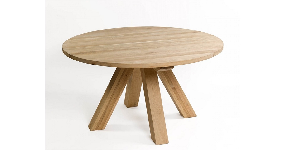 Table à Manger Ronde Chêne massif Ø 150 cm - Villa & Demeure