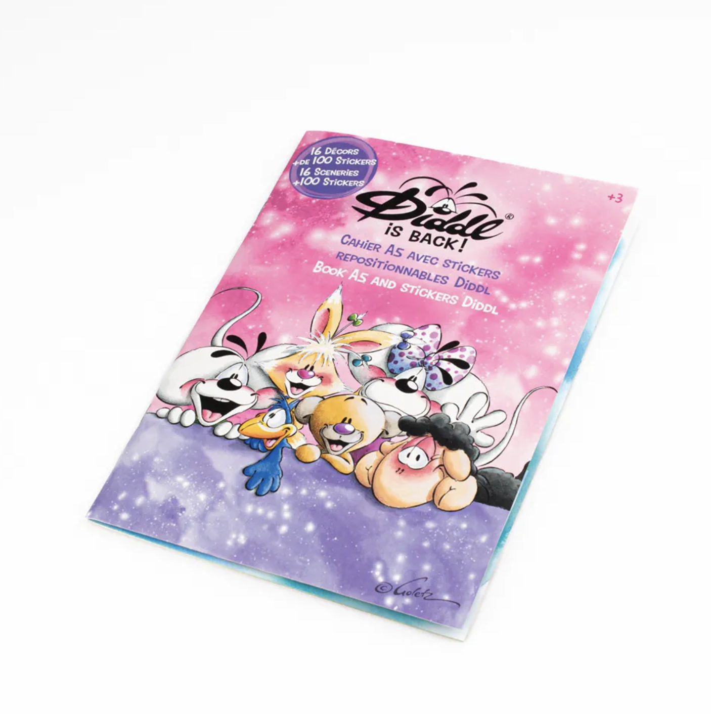 Cahier avec stickers repositionnables A5 Diddl - Marques et créateurs ...