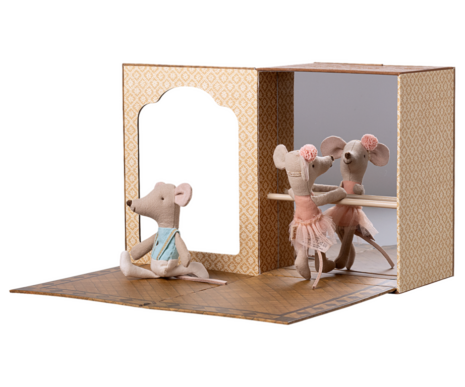 Studio de danse Maileg, petit frère et petite soeur souris - Maileg ...