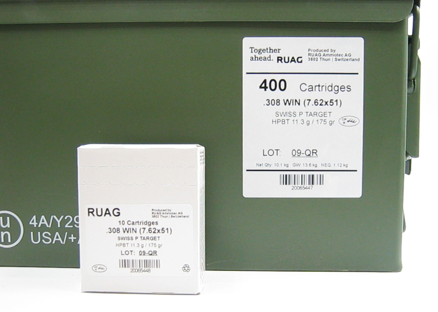 Cartouches SWISS Target HPBT 175 gr .308 /10 - Cartouches à percussion ...