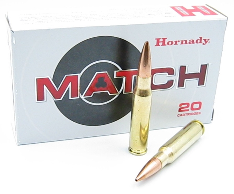 Cartouches HORNADY Match HPBT 168 gr .308 - Cartouches à percussion ...