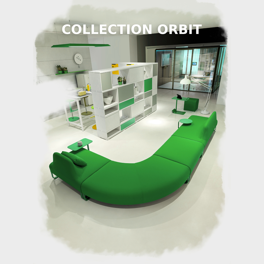 Canapé d'Accueil Modulable ORBIT avec Modules design épurés