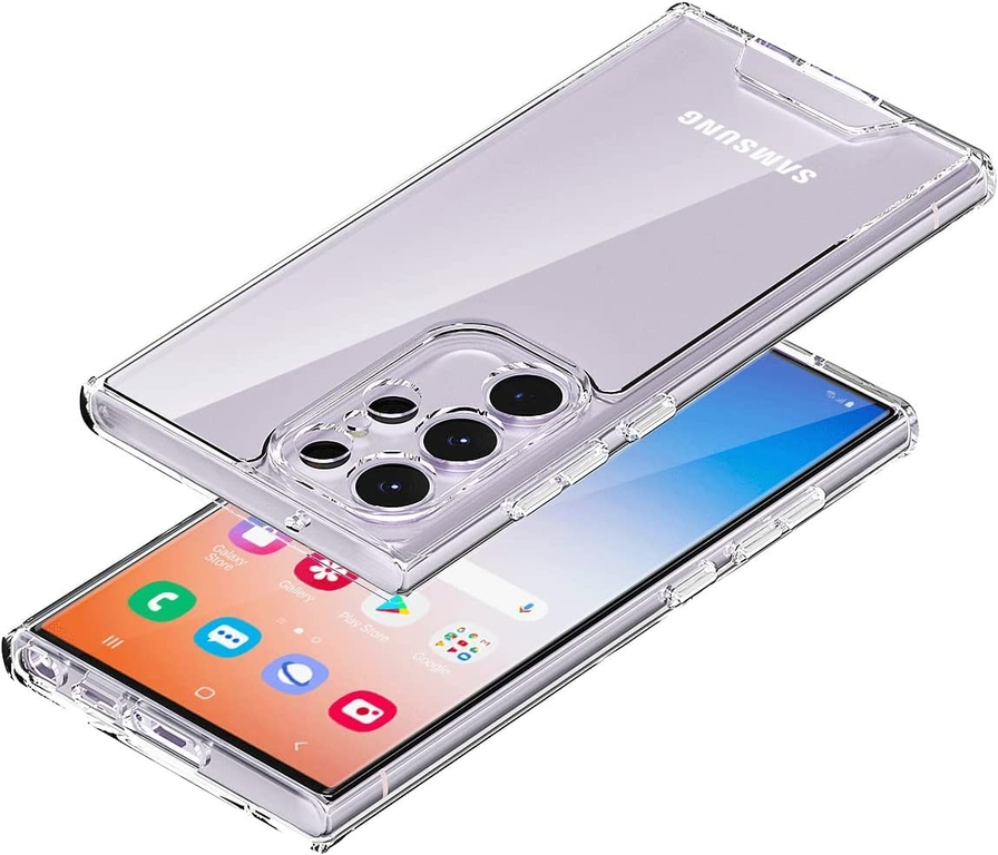 Coque Silicone Transparente + 2 Verres Trempes Pour Samsung Galaxy S23 ...