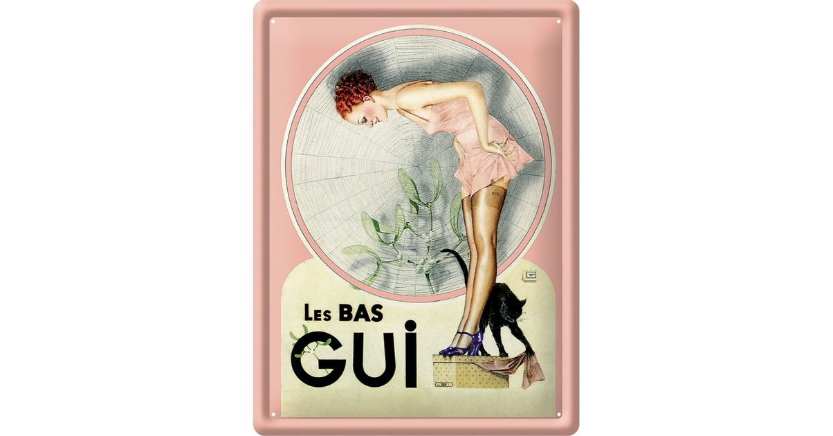 Plaque vintage les bas Gui - grand modèle - PLAQUES METAL/Plaques ...