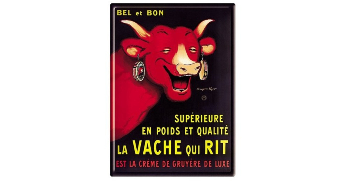 Plaque vintage la vache qui rit - grand modèle - PLAQUES METAL/Plaques ...