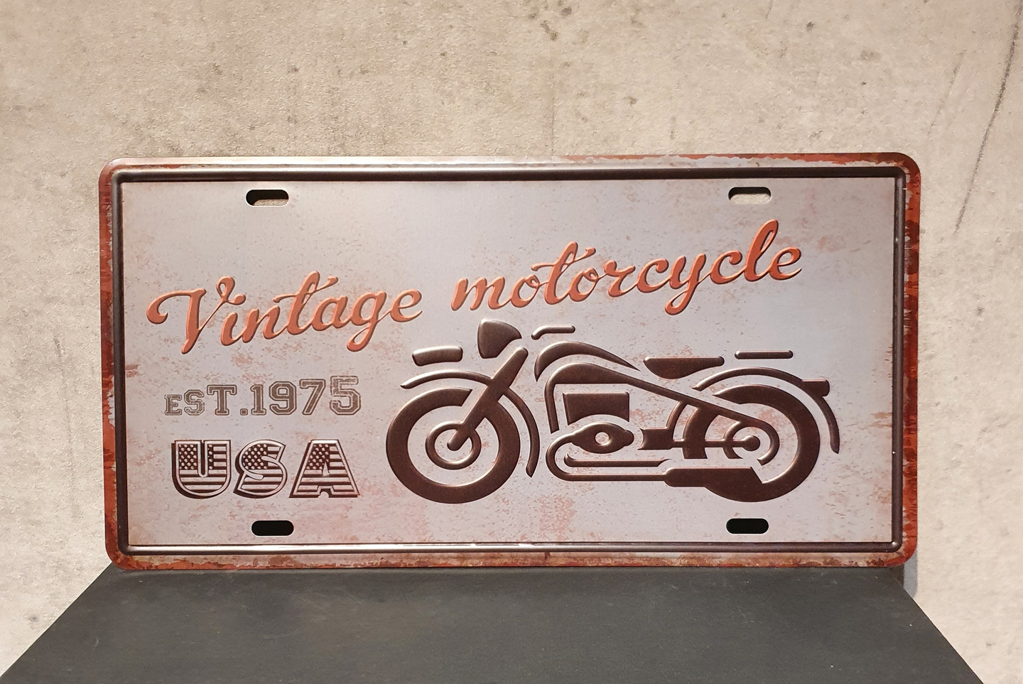 Plaque vintage motorcycle - PLAQUES METAL/Vespa, Solex & 2 roues - inexmob