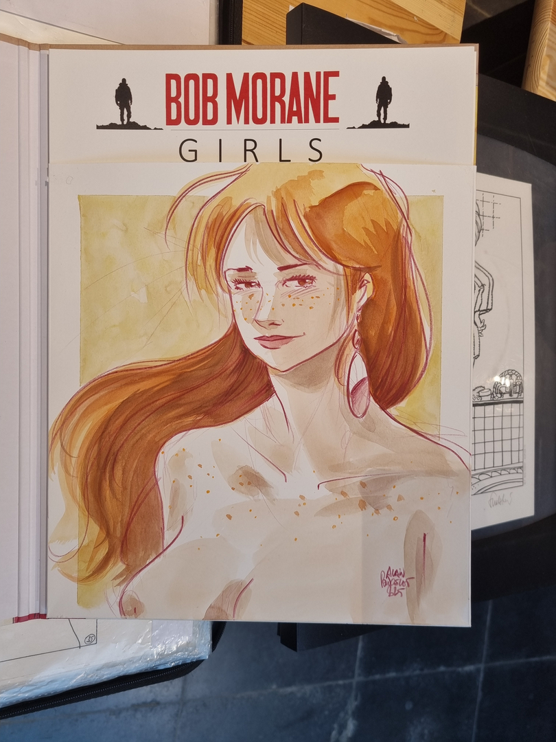 Poncelet Alain - illustration originale dans le portfolio " Bob Morane Girls" - Para-BD ...