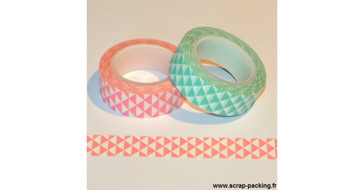 "Mini triangles" - Masking tape 10m - Masking tapes La Paqueterie